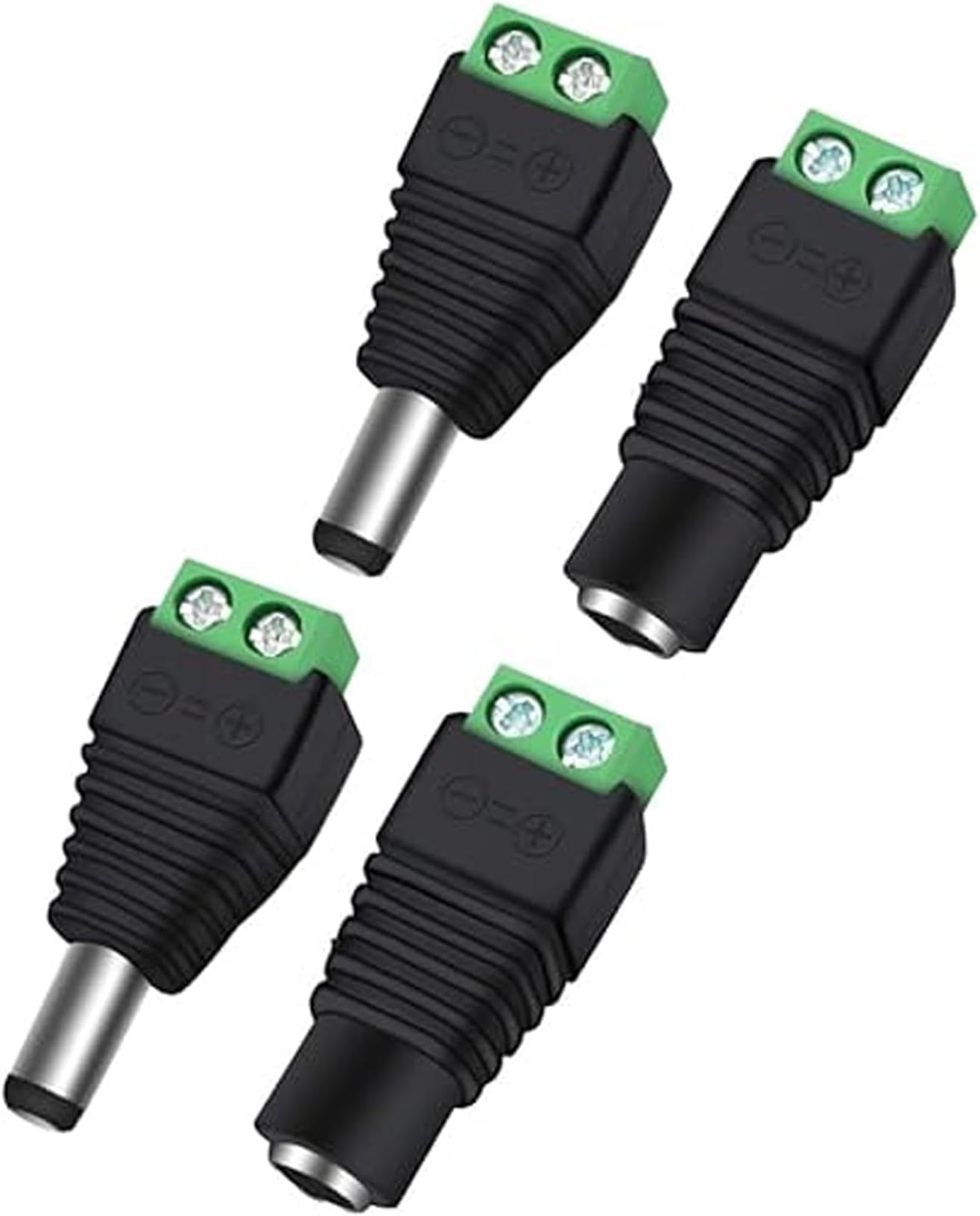 Amazon.com: DAYKIT 10 Pairs 12V Male+Female 2.1x5.5MM DC Power Jack ...