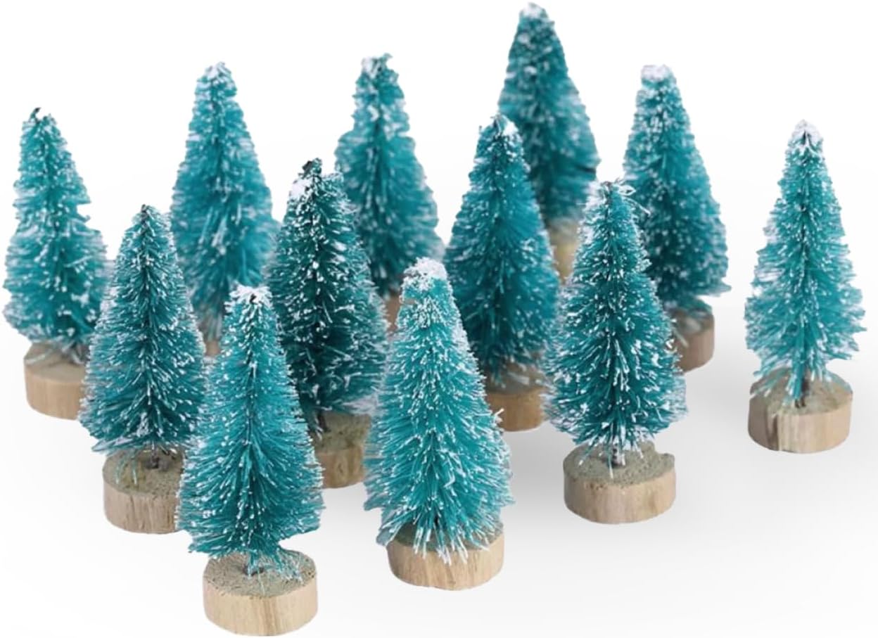 12 Pack Mini Christmas Trees for Christmas Cake Decorations,Christmas ...