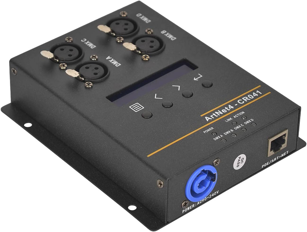 Amazon.com: V-Show 4 Isolated Port DMX Splitter - Branch 4 Way DMX ...