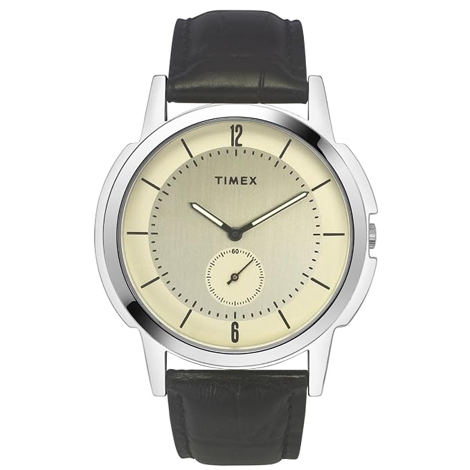 TIMEX Multifunction Men Analog Beige Dial Coloured Quartz Watch, Round ...