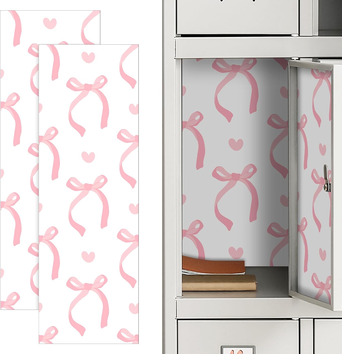 Dunzoom 2 Pack 36''x12'' Bow Magnetic Locker Wallpaper School ...