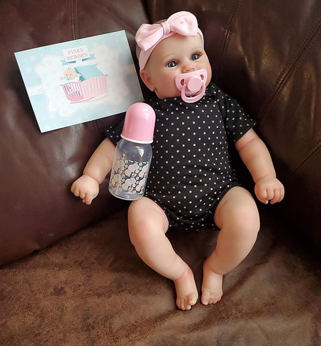 Amazon.com: iCradle Lovely Real Look Reborn Baby Doll Girl 20 inch 50 ...