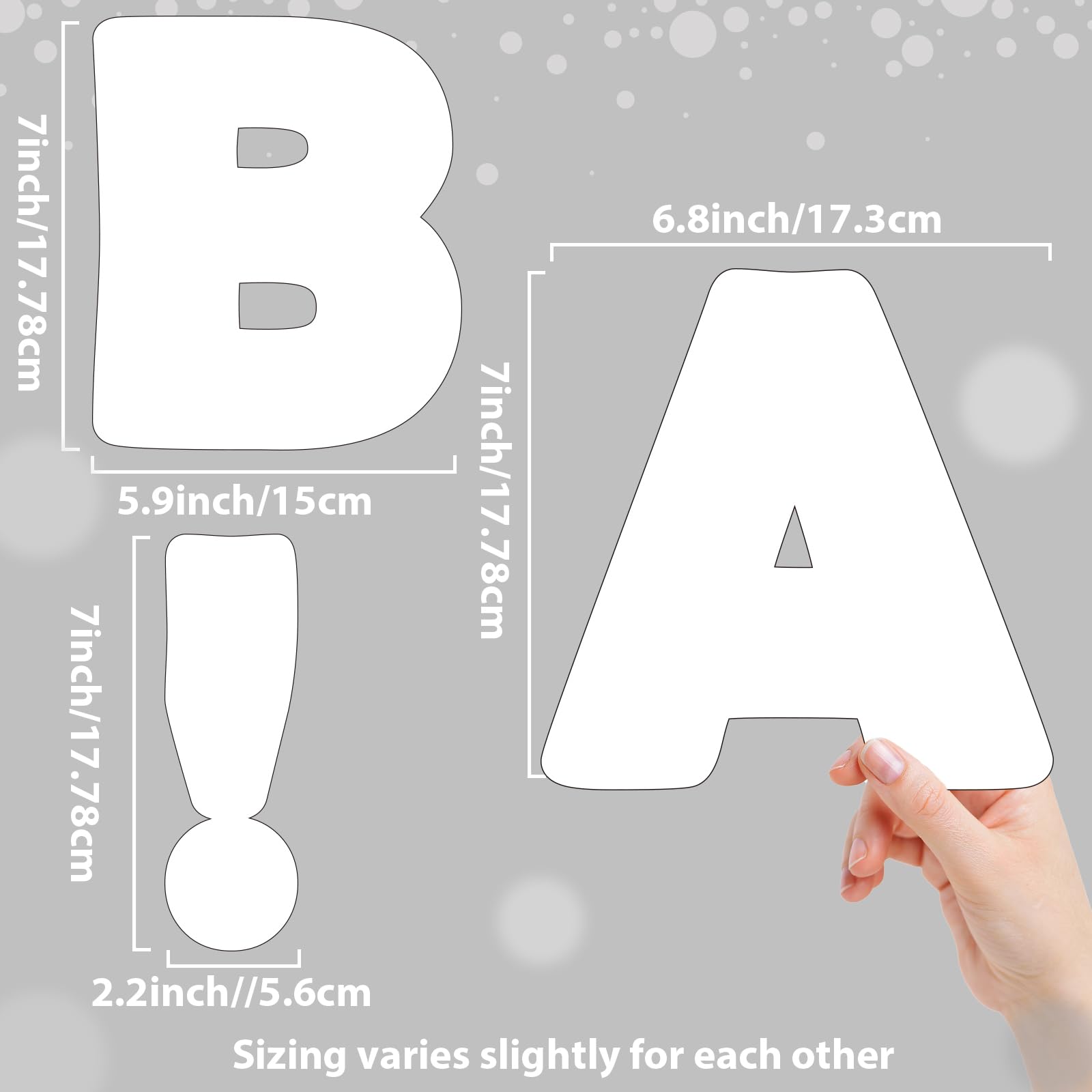 Snapklik.com : 150 PCS Large 6" Font Bulletin Board Letters And ...