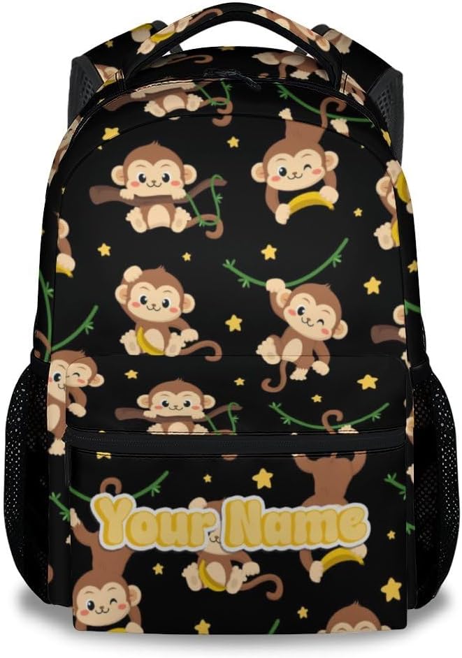 Amazon.com | COZYAURA Custom Backpack - Cute Monkey Travel Backpack for ...