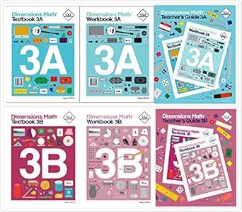 Dimensions Math Level 3 Set (6 Books) - Textbooks 3A and 3B, Workbooks ...