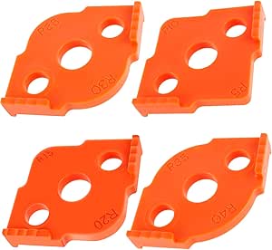 XUCHAOVYLTD 4Pcs Corner Routing Template Plastic Radius Jig Router ...