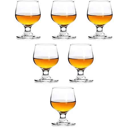 Amazon.com | Glsairy Cute Shot Glasses Small Brandy Snifters Set of 6 ...
