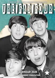The Fab Four Calendar 2025 - A3 - Wiro + Free Pack of Calendar Stickers ...