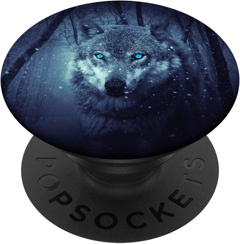 PopSockets Wolf-Doppelbelichtungs-surreales Tier wölbt Geschenke ...