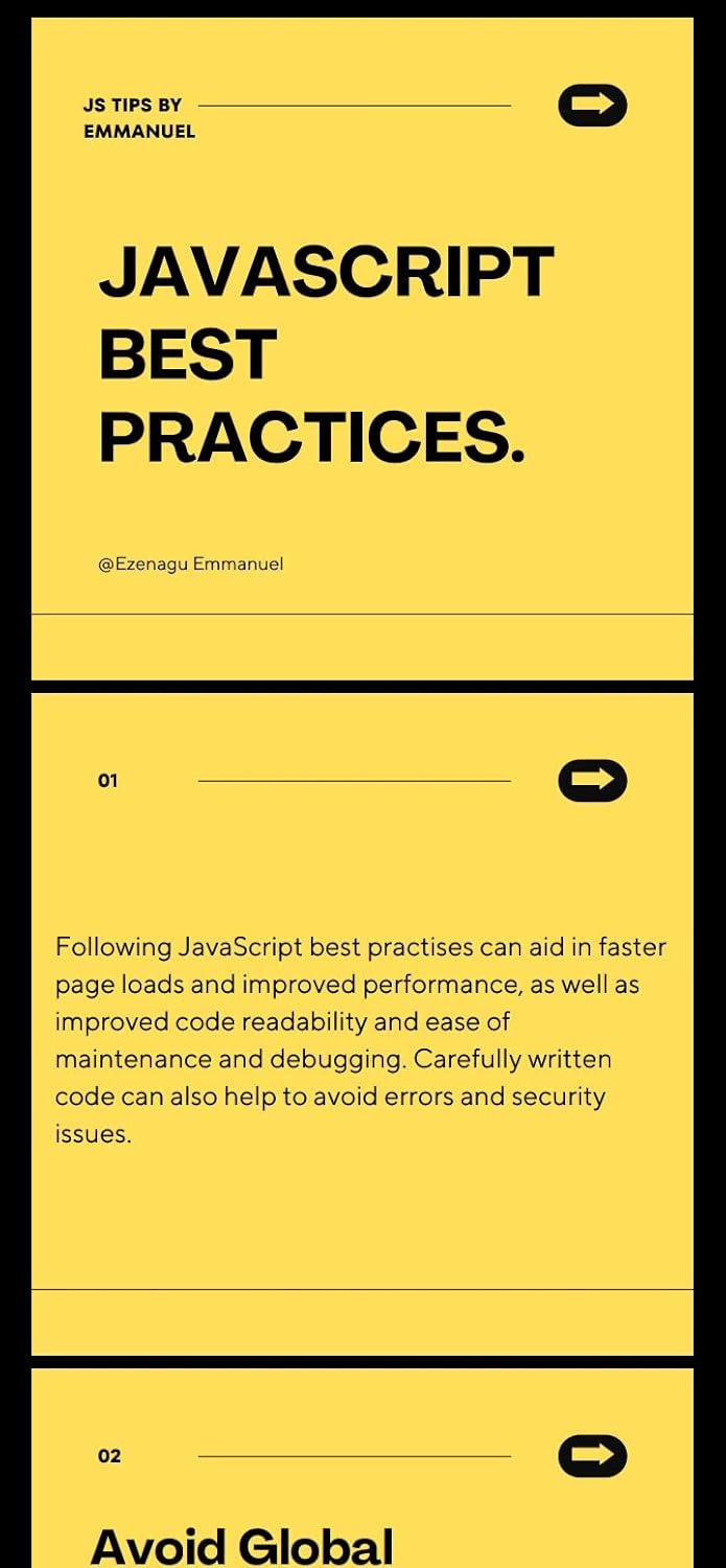 Javascript Best Practices Ebook Emmanuel Ezenagu Kindle Store