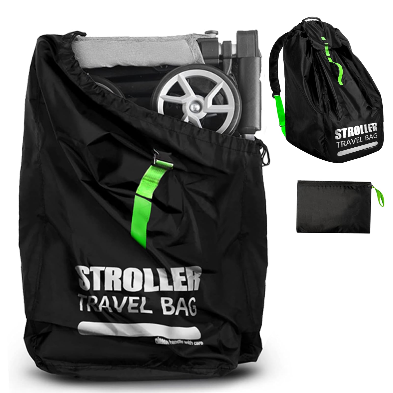 Amazon.com: Imbsinvncy Stroller Bag for Airplane | Adjustable Padded ...