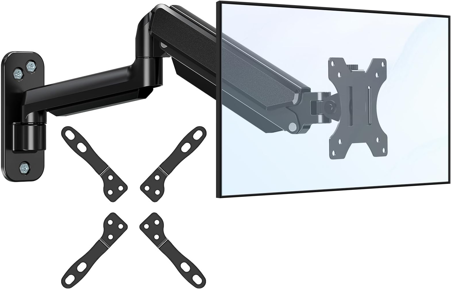Amazon.com: MOUNTUP Monitor Wall Mount for 17-35 Inch Computer Screen ...