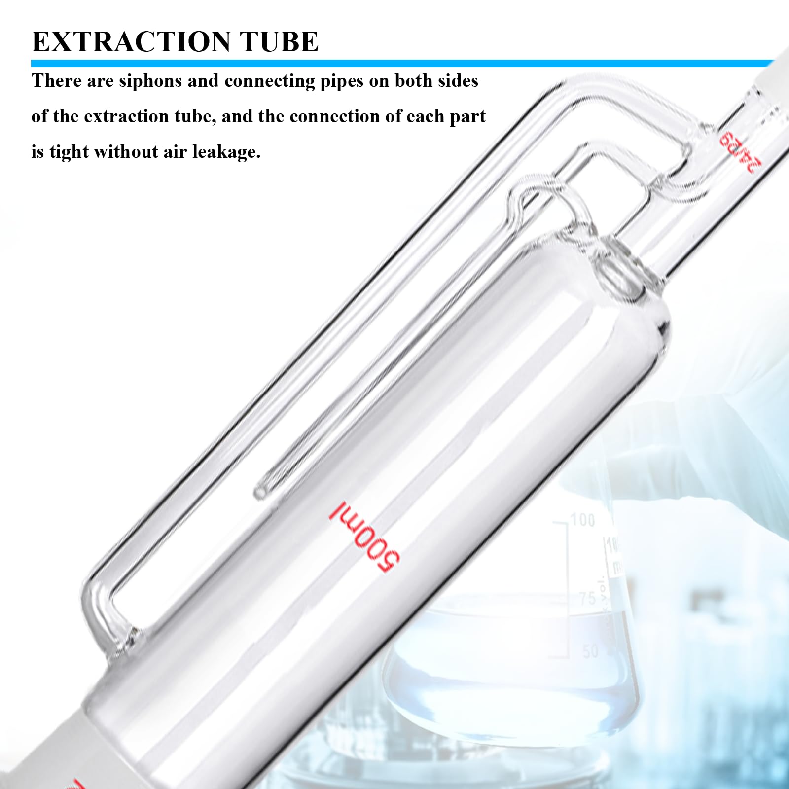 Snapklik.com : MXBAOHENG 500ml Soxhlet Extractor Kit Soxhlet Extraction ...