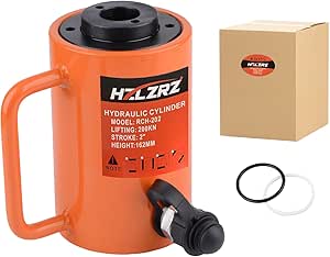 Amazon.com: HZLZRZ 20T Hydraulic Cylinder Jack Hollow Single Acting Hydraulic Ram Cylinder ...