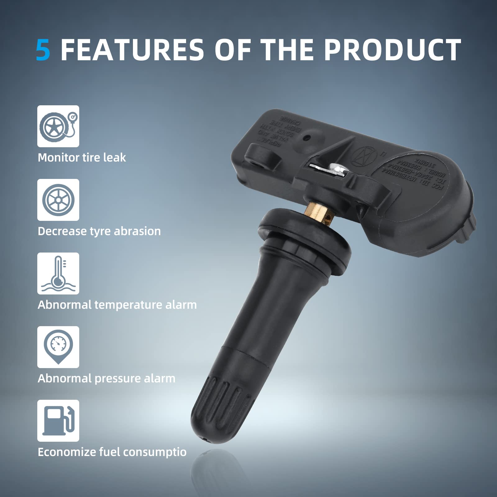 4 Pack 13586335 Tire Pressure Monitoring System Sensor 315MHz TPMS ...