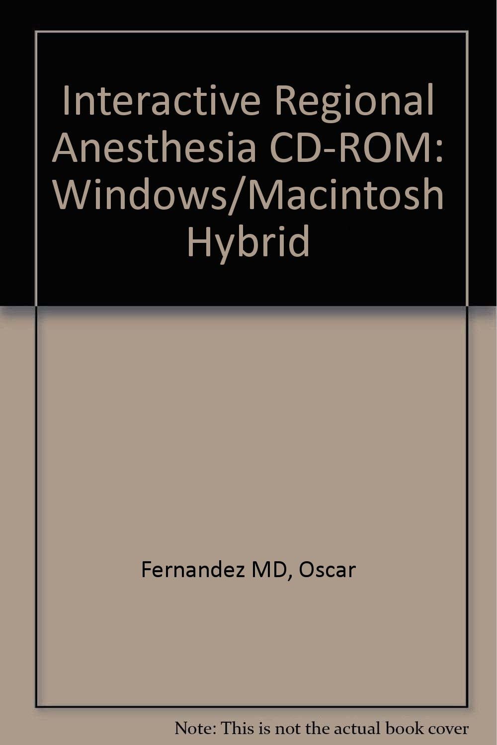 Amazon.com: Interactive Regional Anesthesia: Windows/Macintosh Hybrid ...