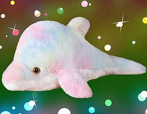 Amazon.com: TONGSONG Glowing Plush Dolphin Toy LED, Light up Dolphin ...