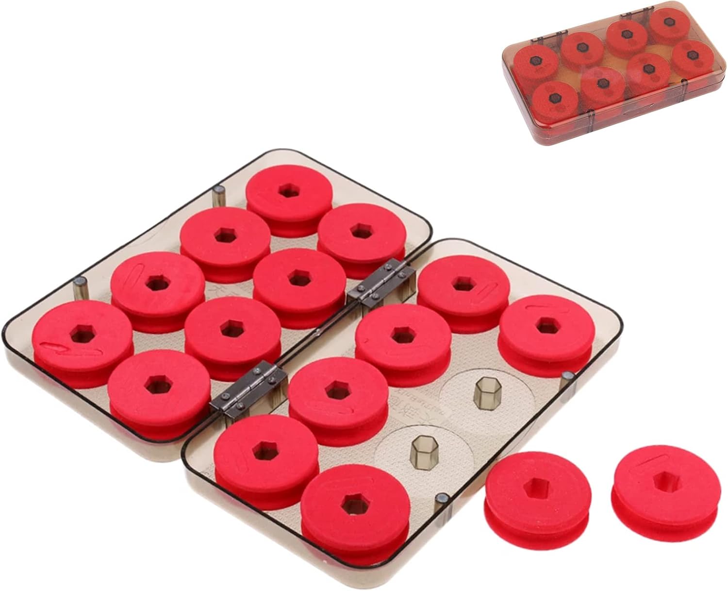 16pcs Fishing Foam Spools, Fishing Rig Winders Fishing Line Spools ...