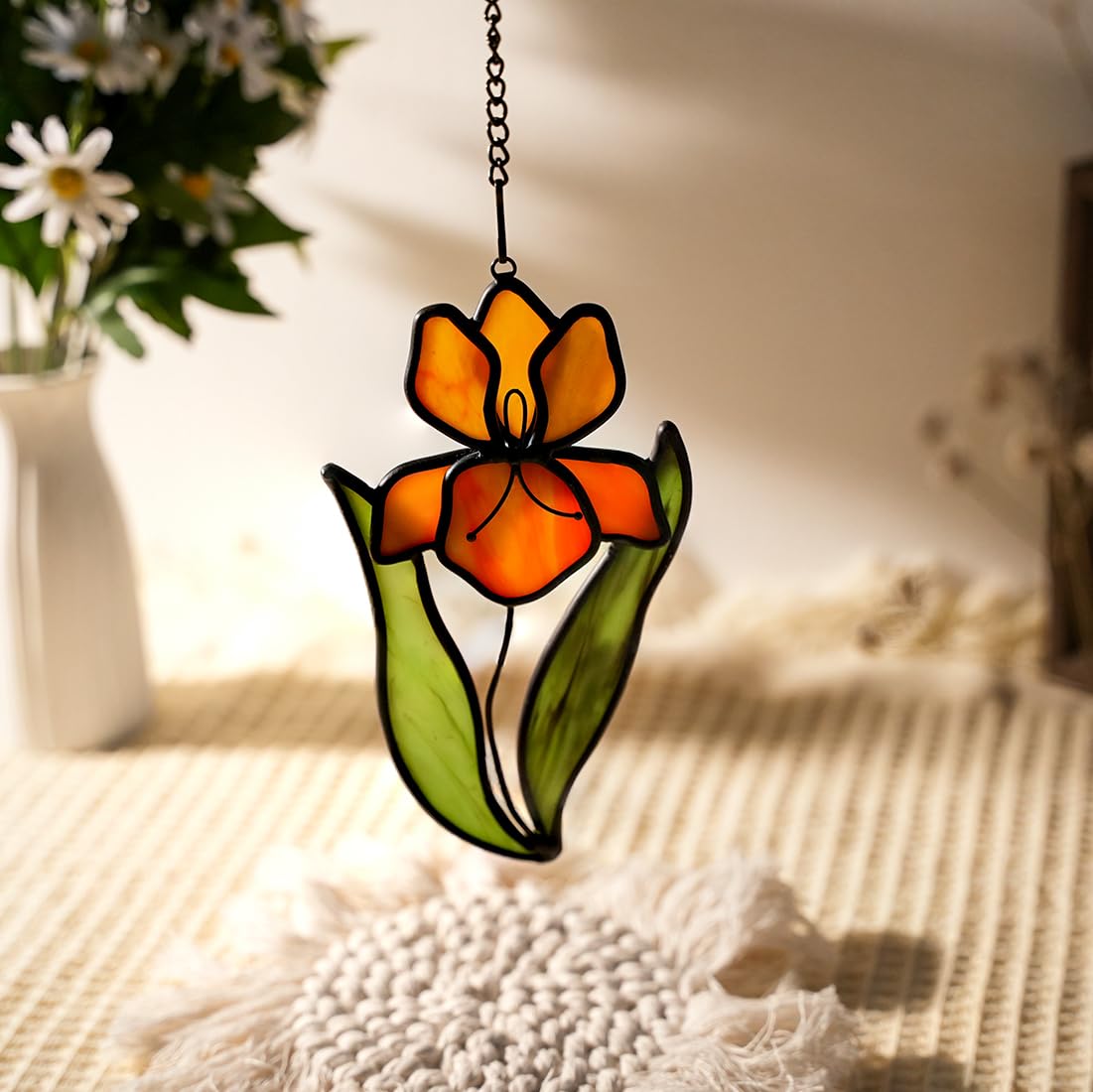 Simple Stained Glass Flower