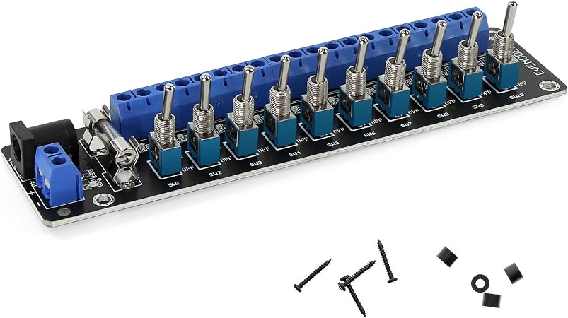 Amazon.com: 3V-24V DC Power Distribution Module Connector 10 Channels ...