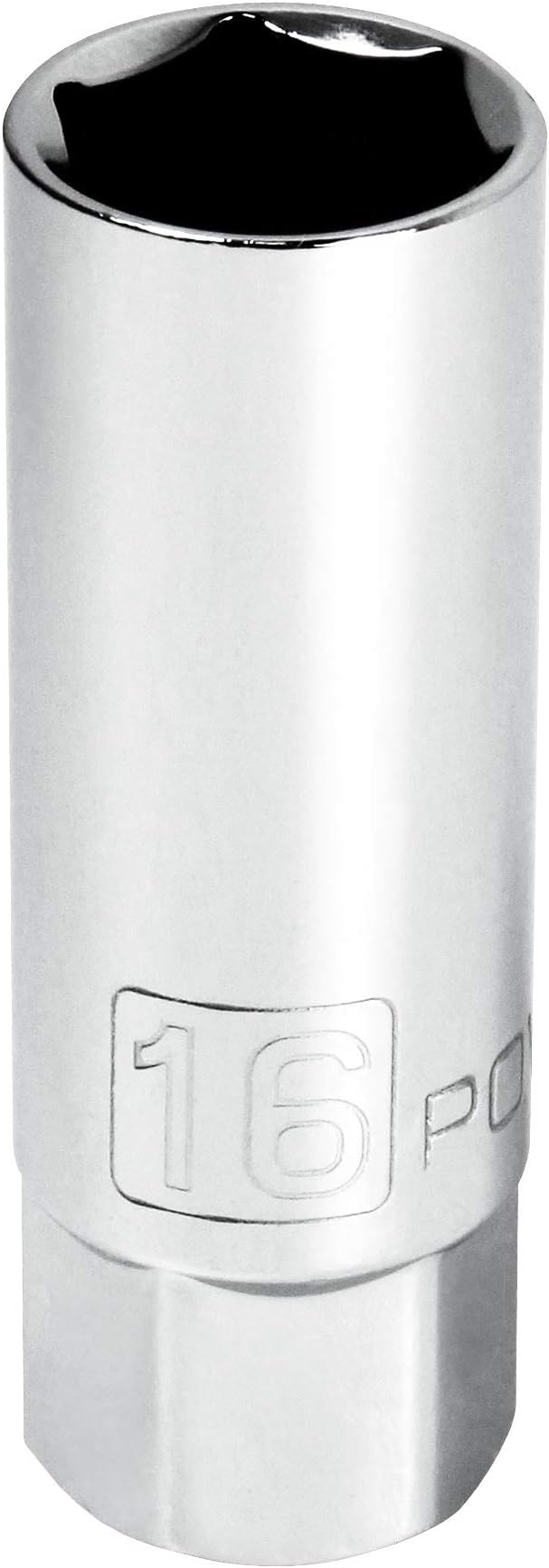 Amazon.com: Powerbuilt 3/8" Dr. Metric 16mm Spark Plug Socket, Silver ...
