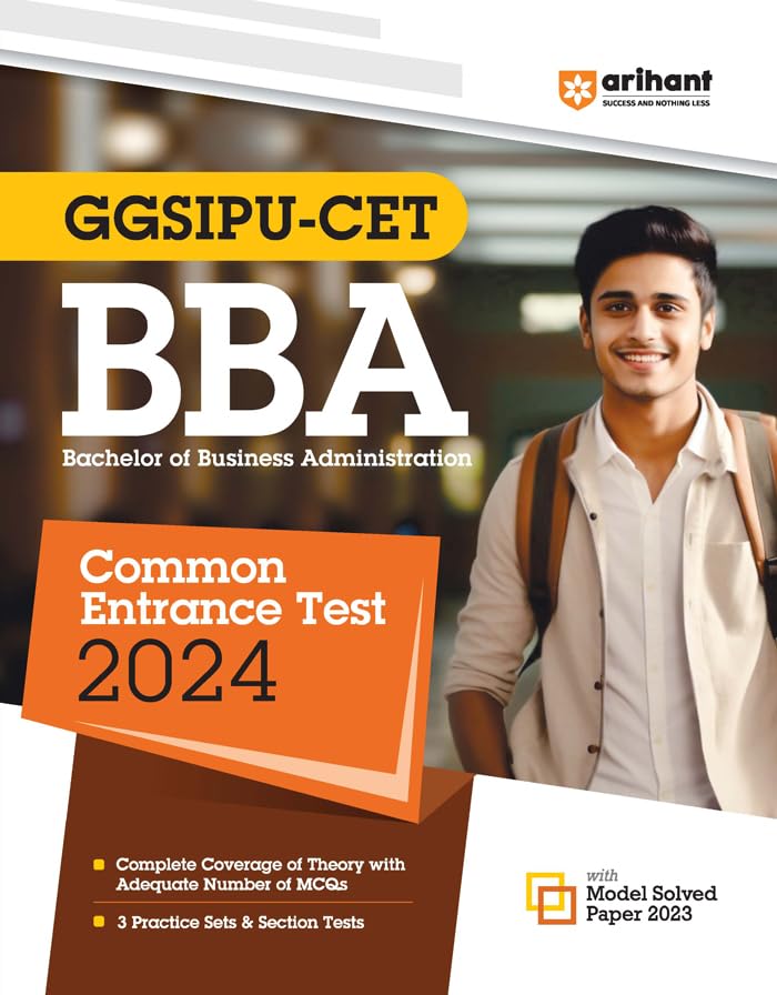 Buy Arihant GGSIPU CET BBA Common Entrance Exam Guide For 2024 Exams ...