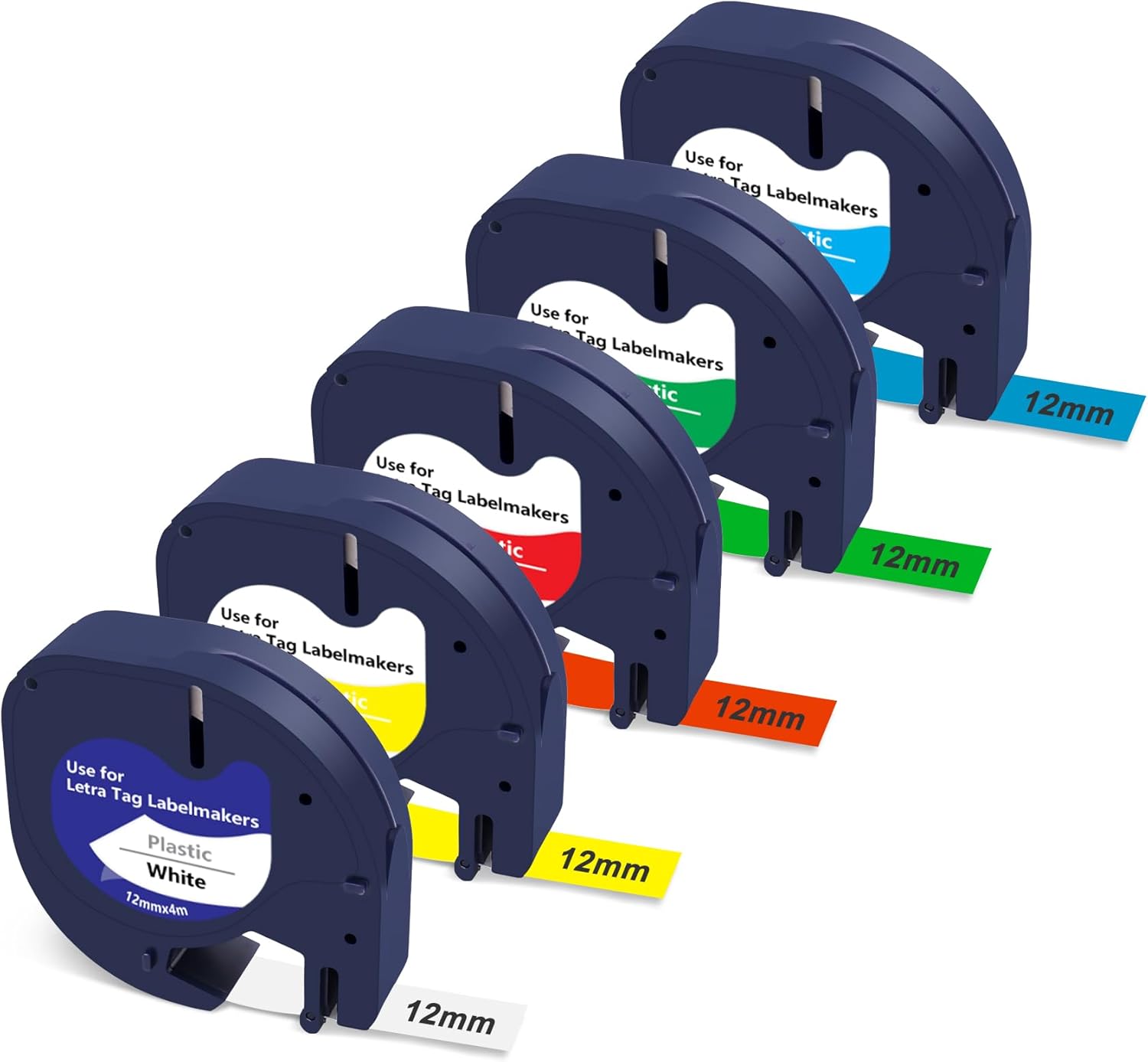 Amazon.com: Compatible with Dymo LetraTag Label Maker Refills Colored ...