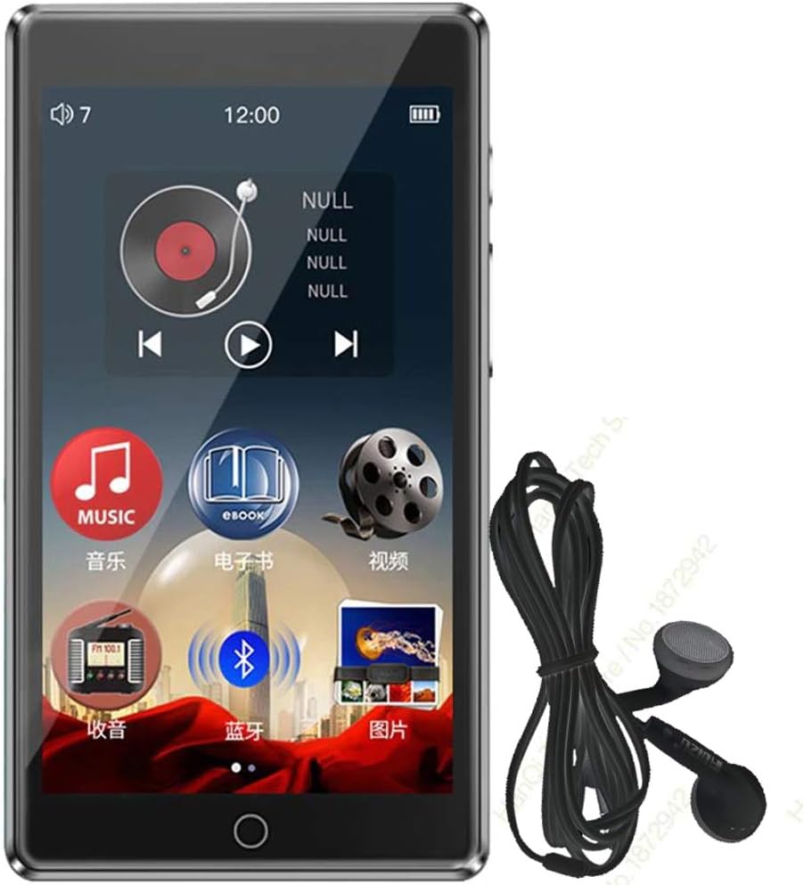 RUIZU H1 Full Touch Screen MP3 Player Bluetooth 8GB Music Player with ...