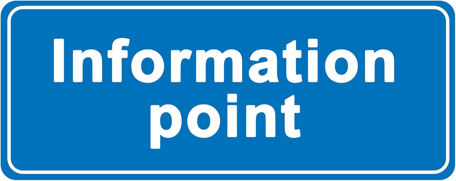 Information Point - Information Sign Removable Self Adhesive Label ...