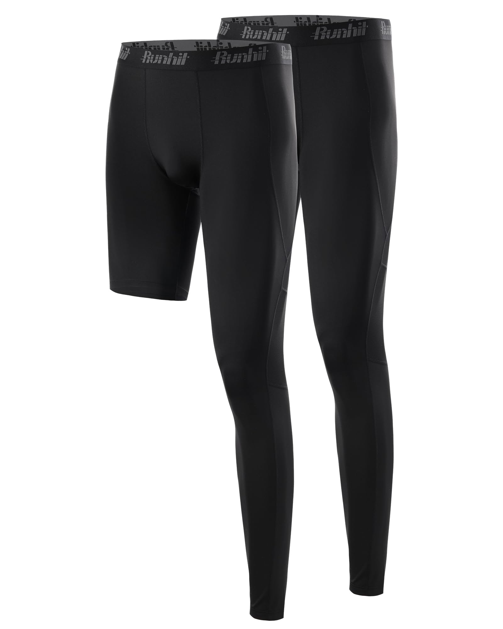 Snapklik.com : 2 Pack Mens Basketball One Leg Tight Full Length Single ...