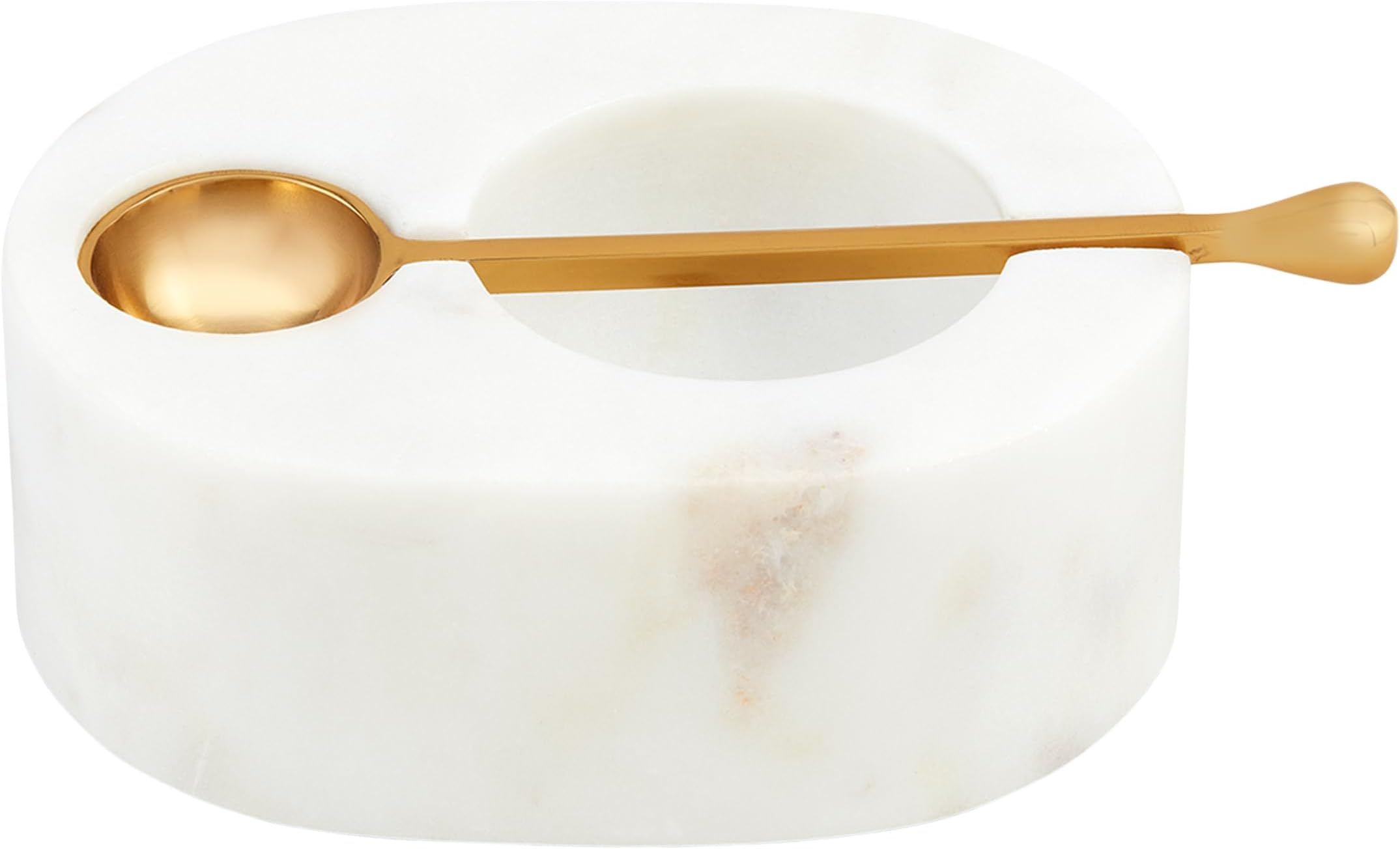 Amazon.com: Mud Pie White Marble Salt Cellar; cellar 1 1/2" x 4 ...