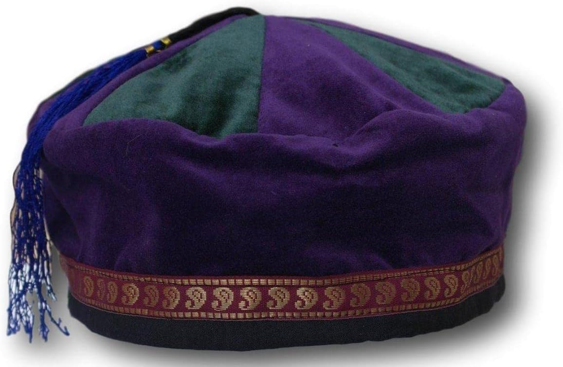 Thorness Tibetan Trim Smoking/Thinking/Lounging Cap with Tassel Size ...