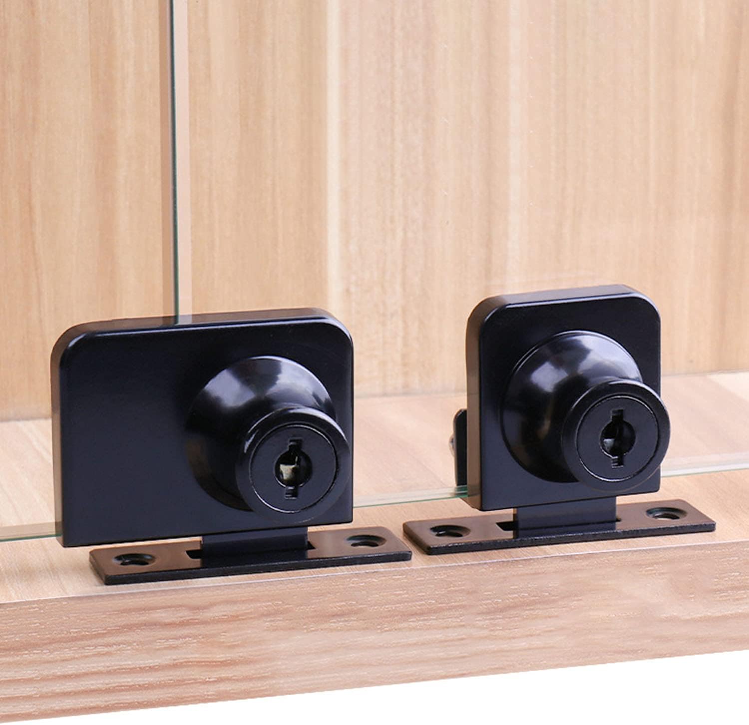 DEANKEJI Glass Cabinet Door Lock, with Separate Key Window Display ...