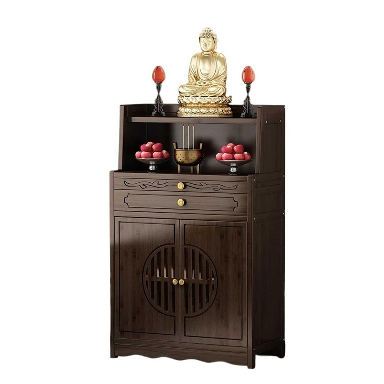Amazon.com: JDLKESQE Altar Table with Storage, Small Meditation Table ...