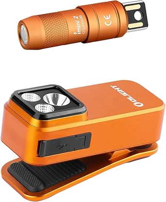 OLIGHT IMINI 2 EDC Rechargeable Keychain Flashlight Orange with Oclip ...