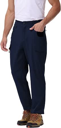 Amazon.com: JINSHI Men's Hiking Cargo Pants with Multifunctional Pocket ...