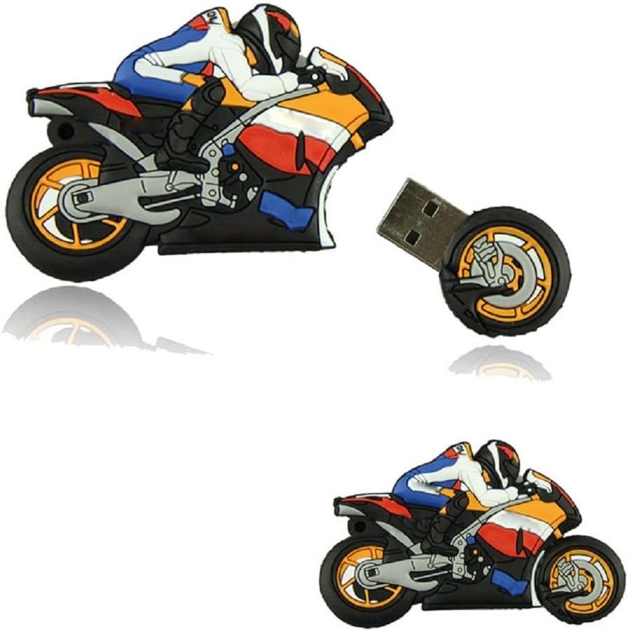 WooTeck 128GB Strong Cartoon Motorcycle USB Flash Drive Memory Stick ...
