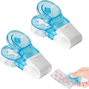 Amazon.com: 2pcs Pill Popper, Portable Pill Taker,No Contact Easy to ...