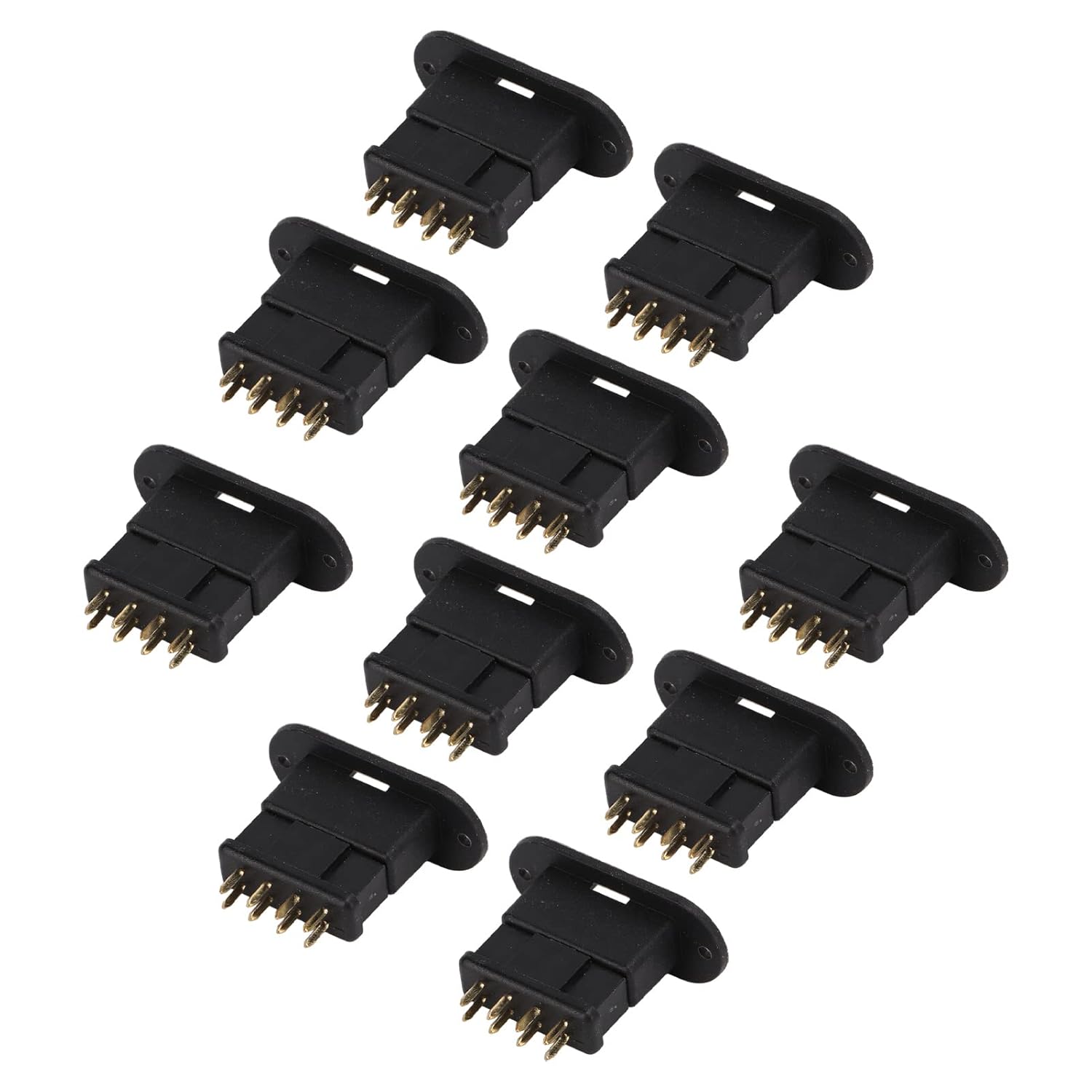 Amazon.com: 10 Pack RC Power Connectors 13.050 & 13.051 MPX Black ...
