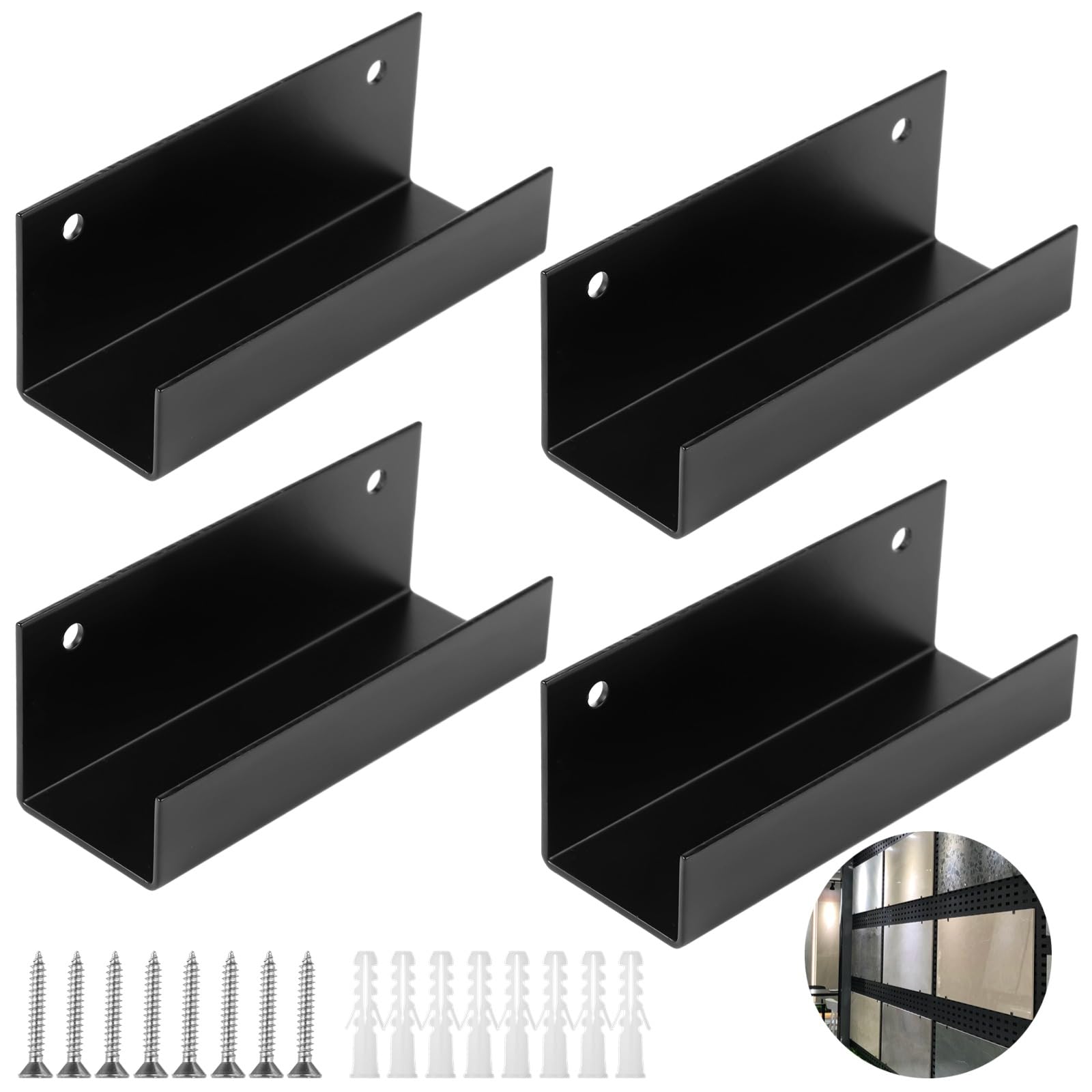 Amazon.com: 4 Pcs Tile Bracket Hangers, Heavy Duty Wall Tile Display ...