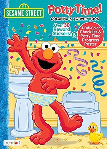 Elmo's Sesame Street "Potty Time" Coloring and Activity Book with Over ...