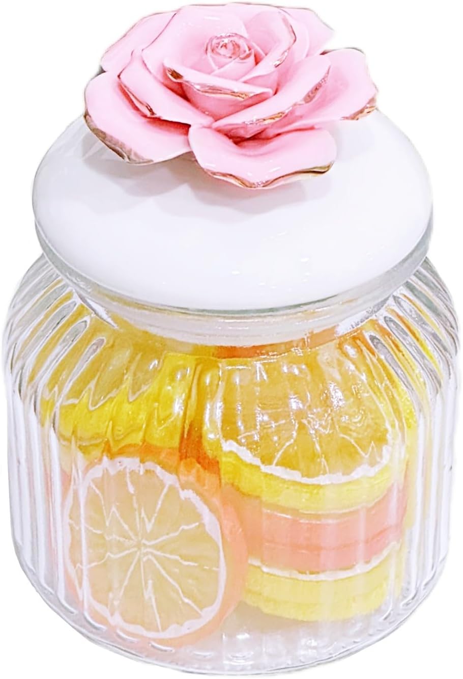 Amazon.com: HAN SHENG Decorative Glass Jars Glass Containers Food Glass ...