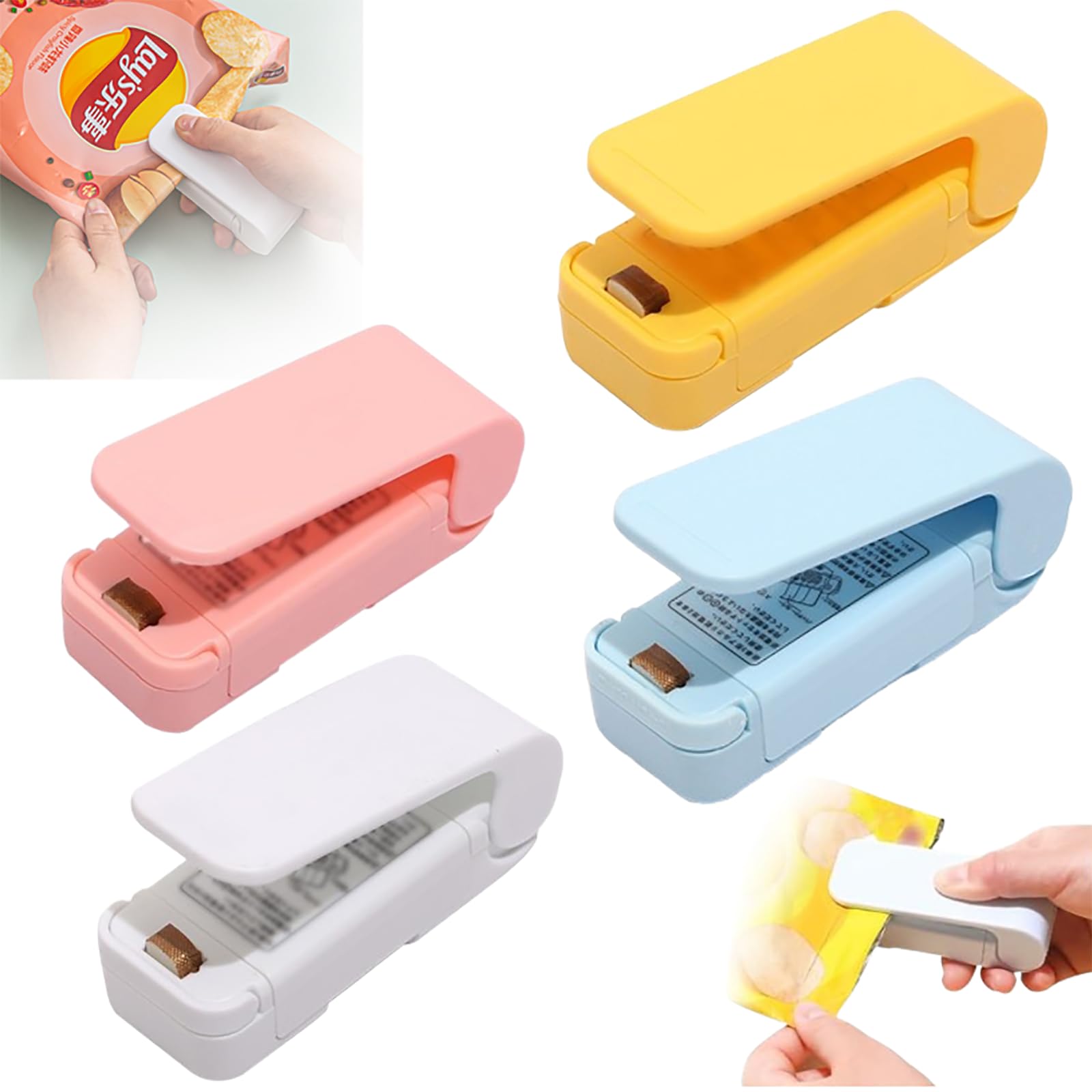 Amazon.com: Portable Mini Sealing Machine, 2024 Mini Bag Sealer 2 in 1 ...