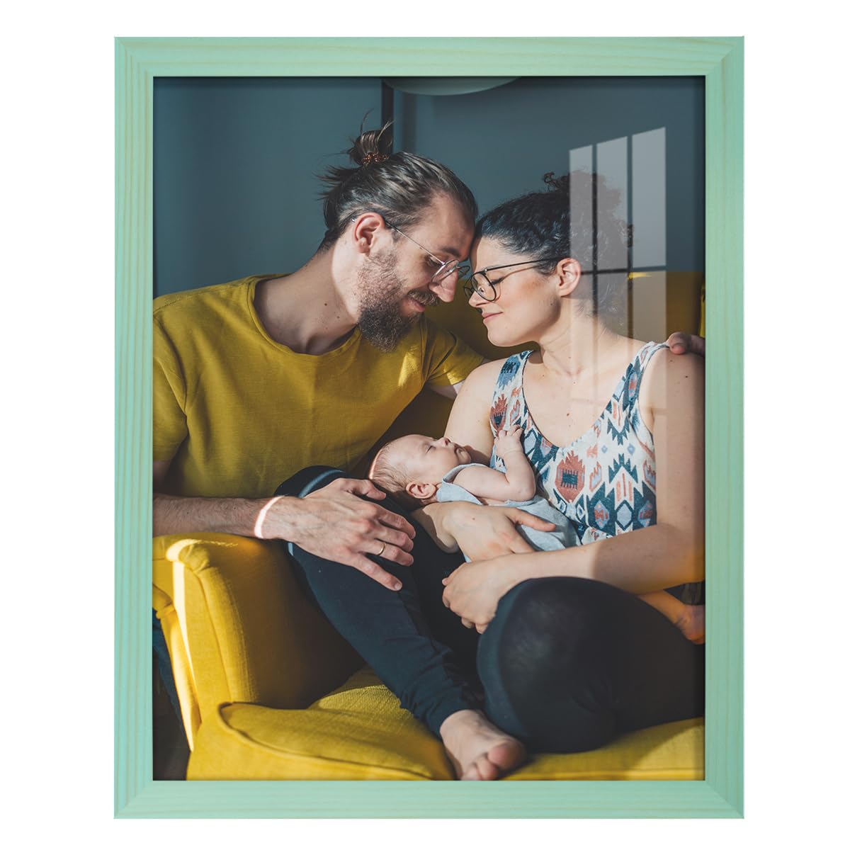 Amazon.com - Renditions Gallery 11x14 inch Picture Frame Palegreen Wood ...