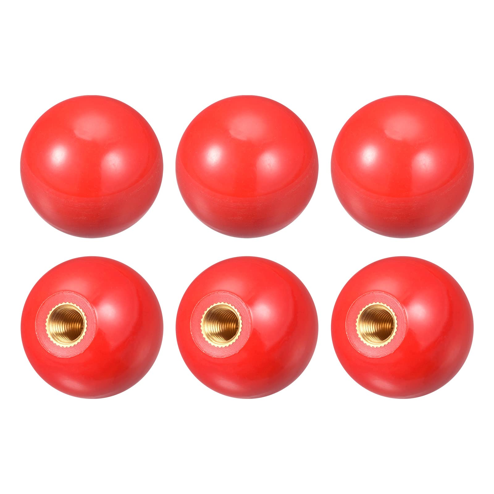 Amazon.com: uxcell 6Pcs Threaded Ball Knobs, M8 Female Thread Thermoset ...