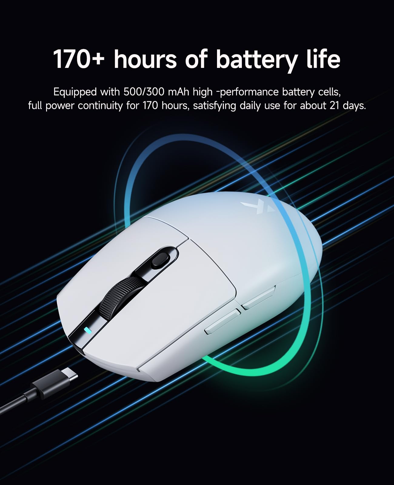 Snapklik.com : MCHOSE G3 Ultra Wireless Gaming MouseDual 8K Polling ...