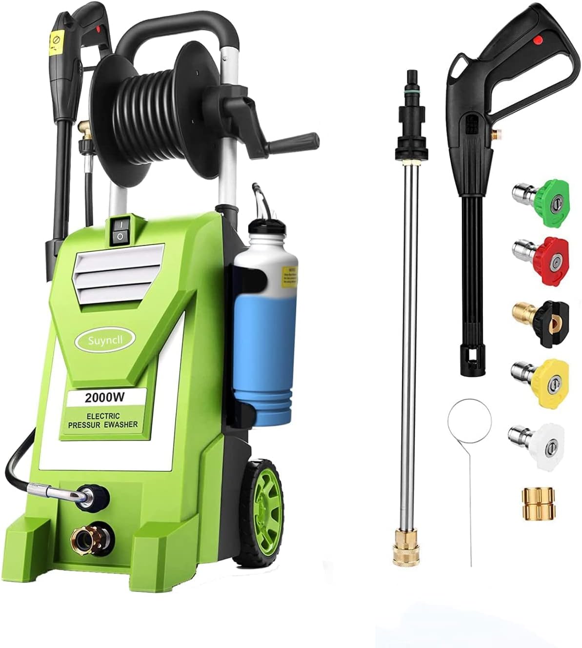 Amazon.com : Suyncll Electric Pressure Washer 2.9GPM Power Washer ...