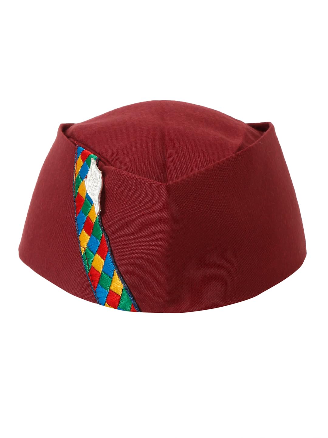 Buy The Mini NEEDLE Uttarakhand Traditional Cap/Pahadi Topi (Maroon) at ...