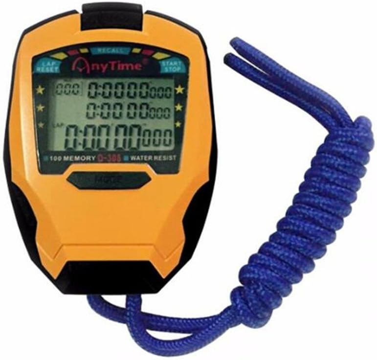 Amazon.com: Biscount Stopwatch Timer 3 Rows 100 Laps Professional Stop ...