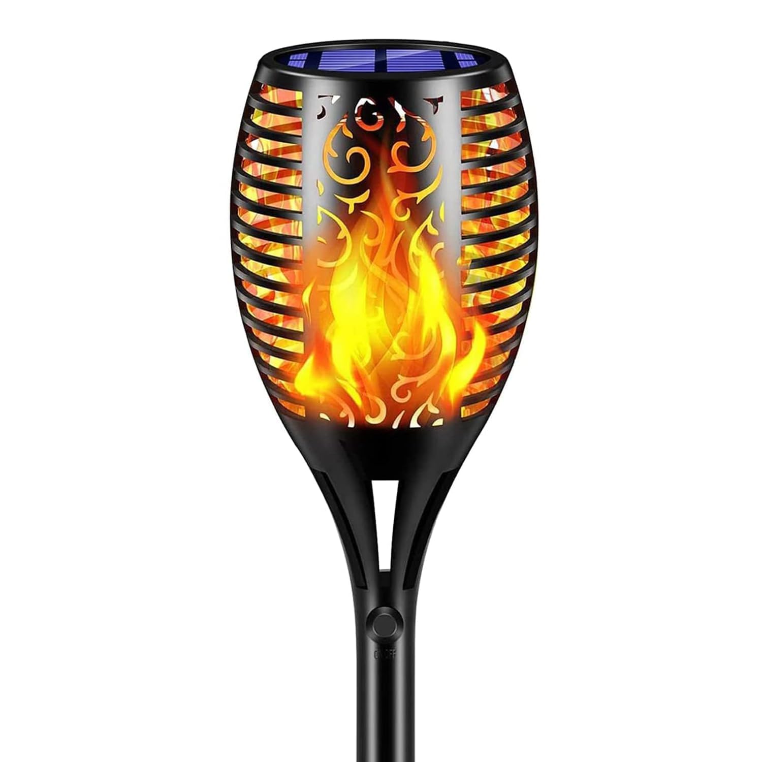 GIGAWATTS 96 LED Solar Mashaal Lights Outdoor Lantern Waterproof Long ...